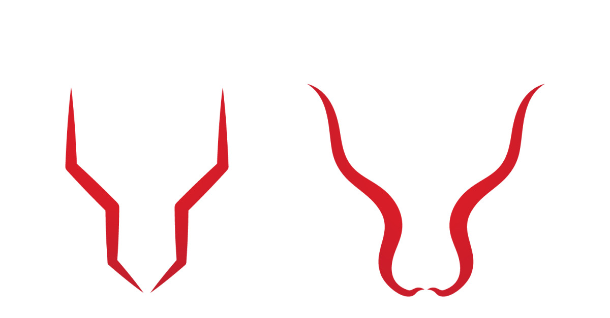 Szablon logo Taurus Horn ikona wektorowa ilustracja projekt v.24