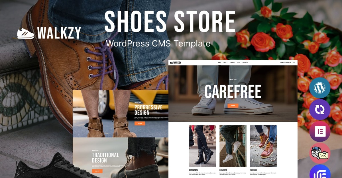 Walkzy - Boty Store Téma WordPress #517438 - TemplateMonster