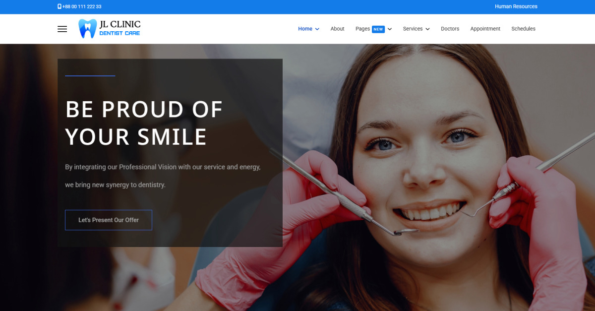 JL Dental Clinic and Medical Health Joomla Template
