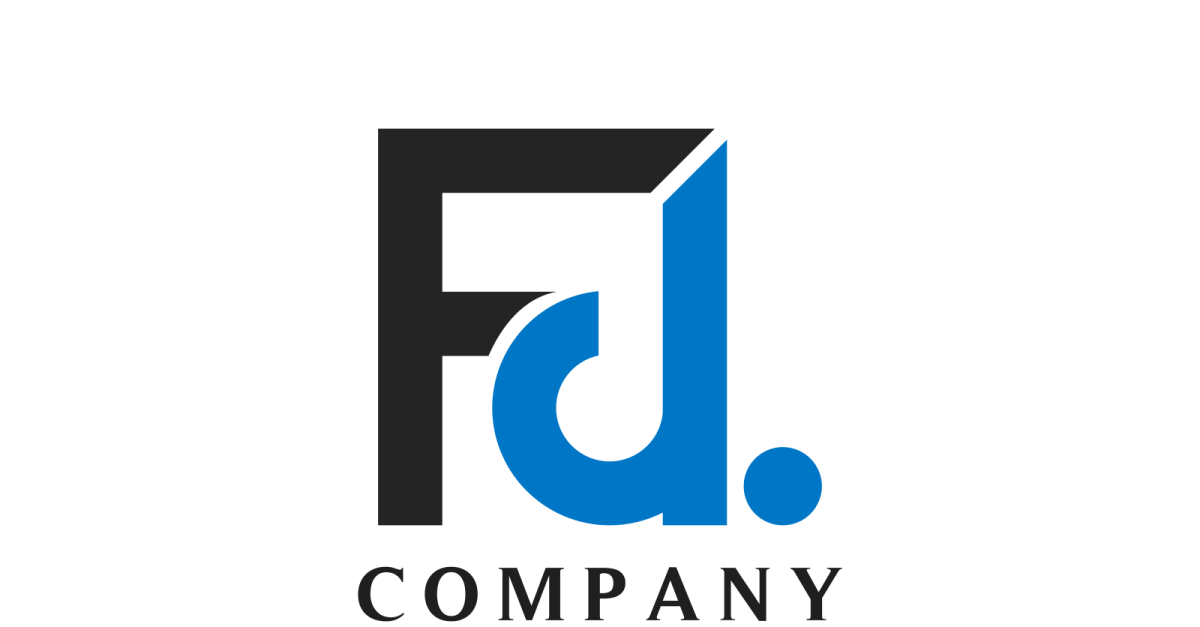 Creative FD Initials Logo Design #517859 - TemplateMonster