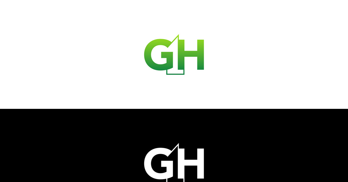 Modern GH Letter Logo Design – G1H Monogram Branding Template