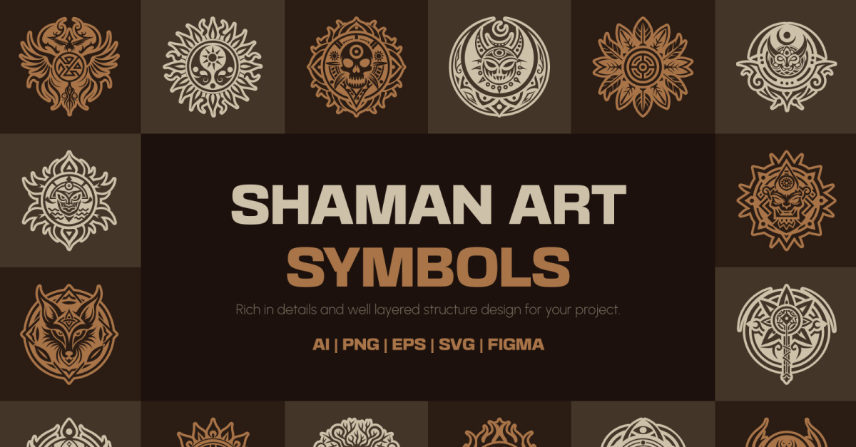 Modern Shaman Art Symbols #517841 - TemplateMonster