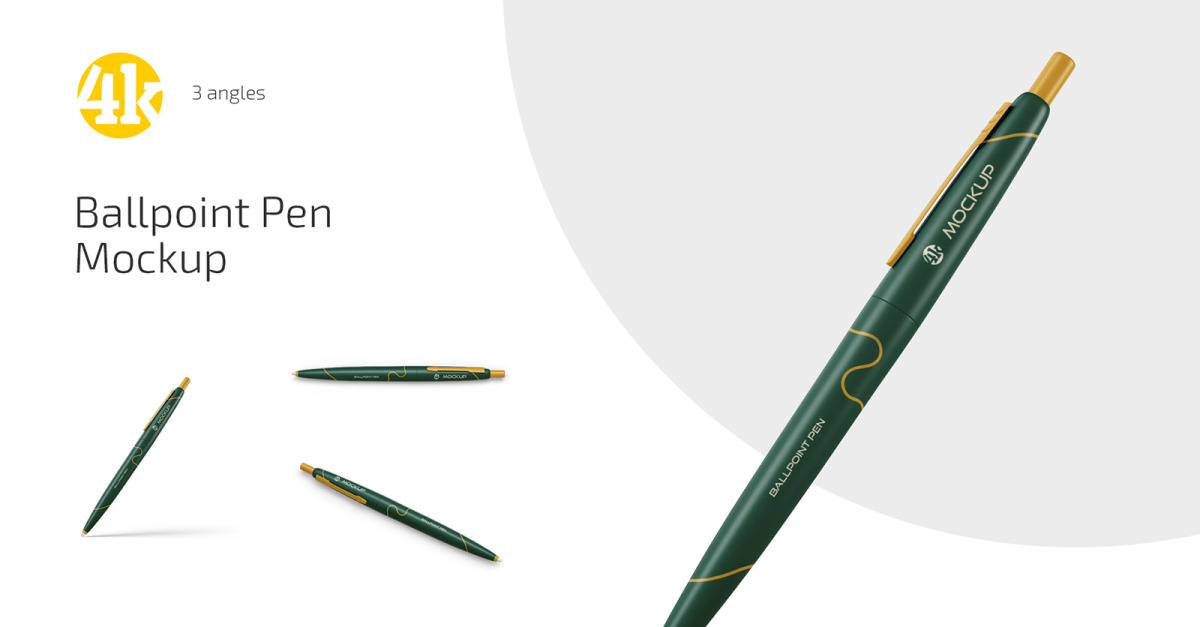 Ballpoint Pen Mockup PSD Template #518024 - TemplateMonster