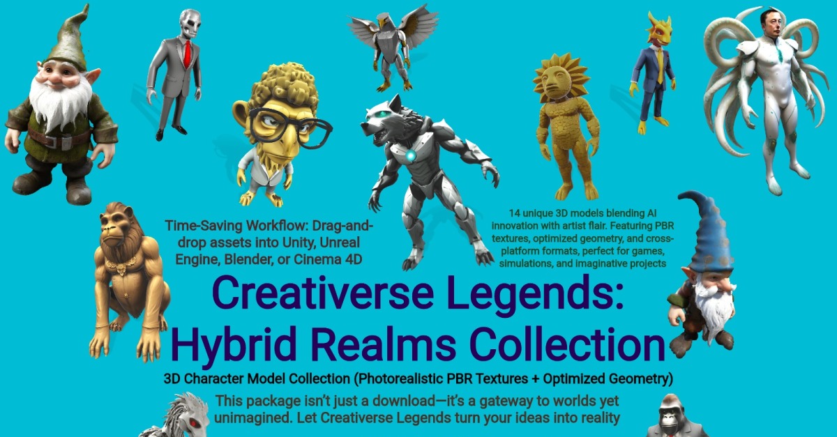 Creativerse Legends: Hybrid Realms Collection 3D Model