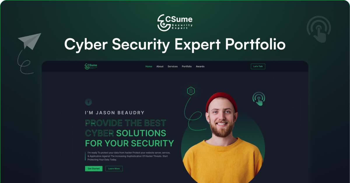 Csume v2 – Next.js Cyber Security Portfolio Template