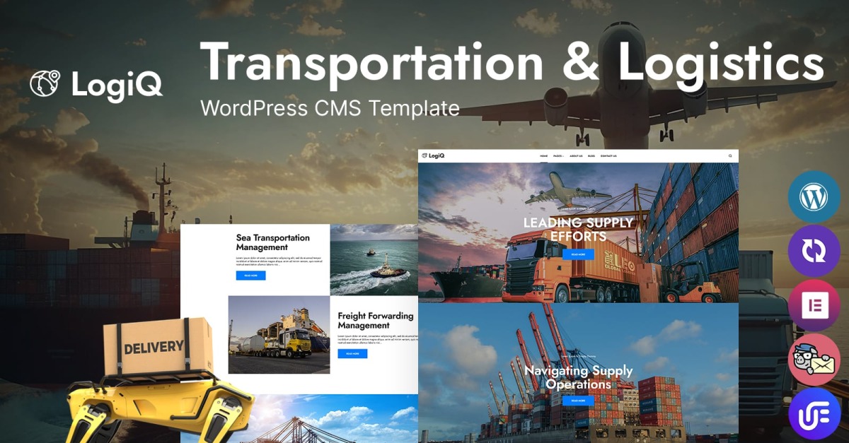 LogiQ - Transportation And Logistics WordPress Theme