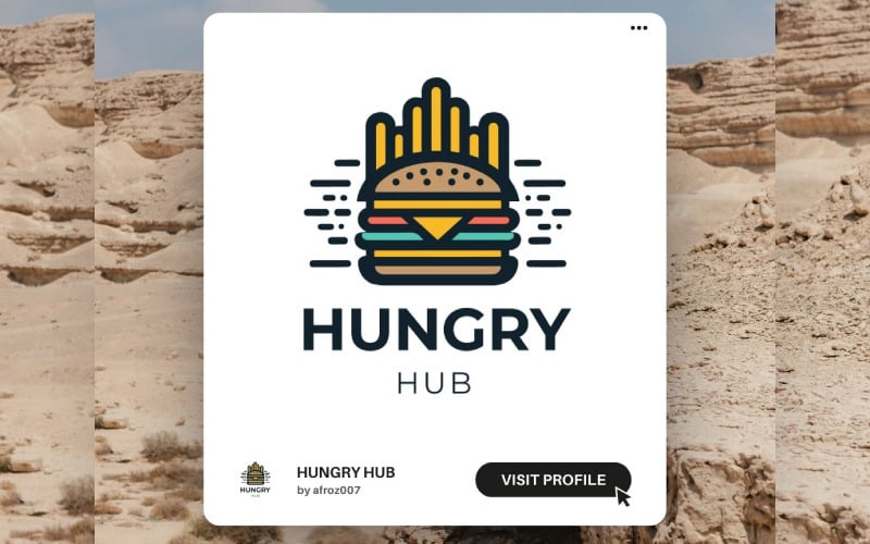 Hungry Hub Template – Dynamic Logo for Fast Food Chains & Trucks