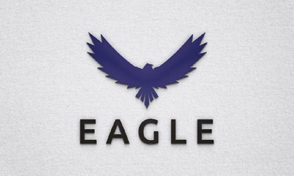Eagle Hawk Falcon Bird Animal Silhouette Flying Flapping Wings Logo ...