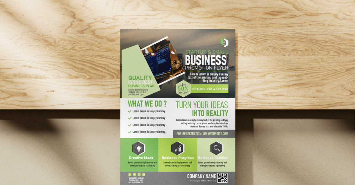 Free Flyer template for Startup and Small Business Promotion