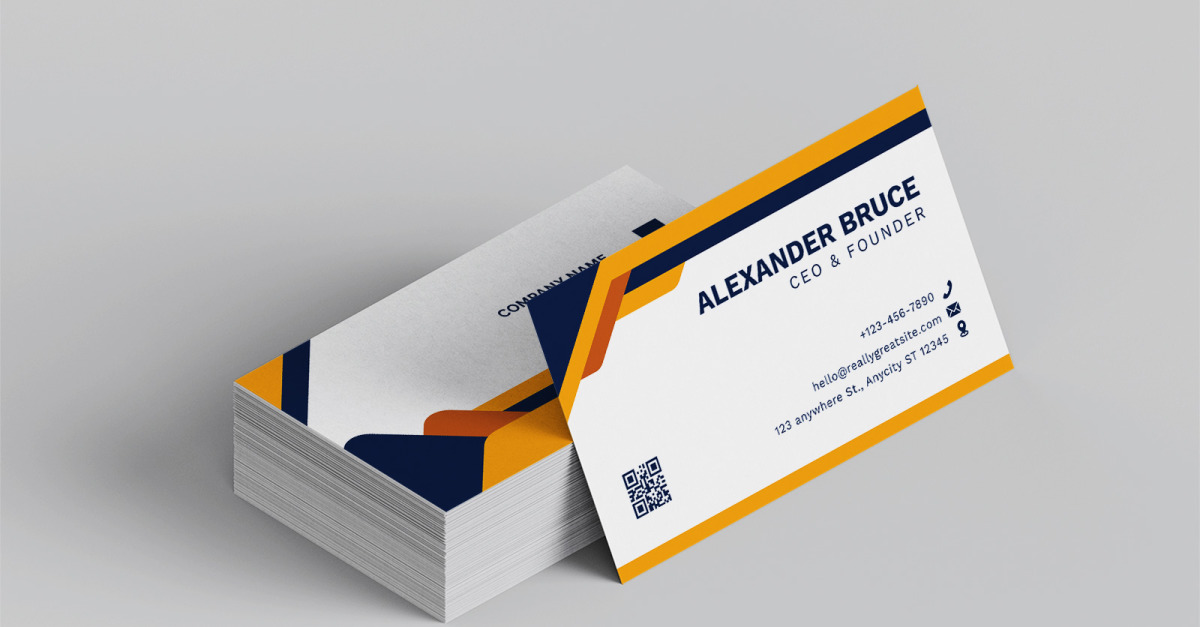 Modern Professional Business Card Template - TemplateMonster