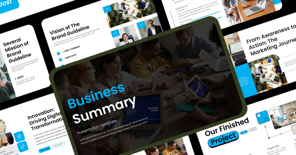 İşletme Şirket Profili Sunumu powerpoint - TemplateMonster