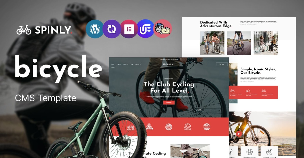 Spinly - Tema multipropósito adaptable para WordPress y bicicletas