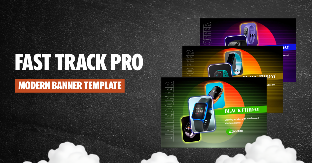 Fasttrack pro - Free Website landscape modern banner template design
