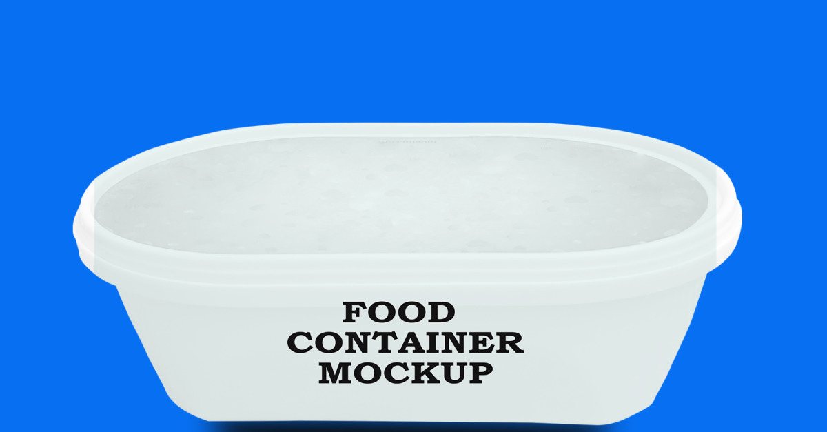Food Container Mockup PSD Template Design 1 - TemplateMonster