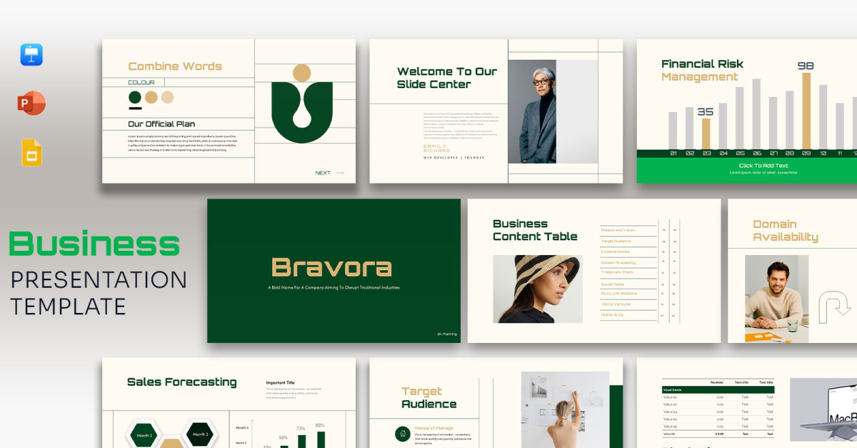 Bravora A Business Plan Bundle Template - TemplateMonster