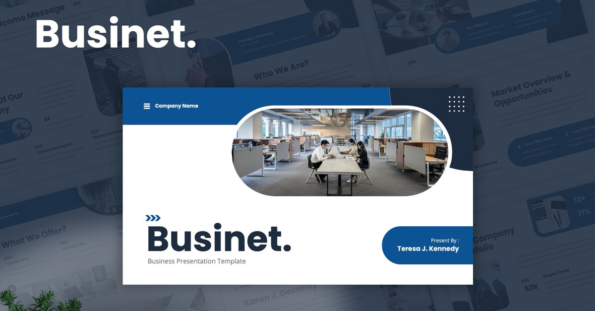 Businet - Plantilla de PowerPoint de Negocios