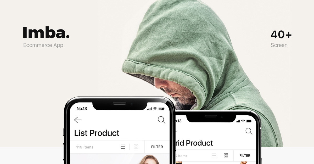 Imba eCommerce Mobile App UI Kit #520191 - TemplateMonster