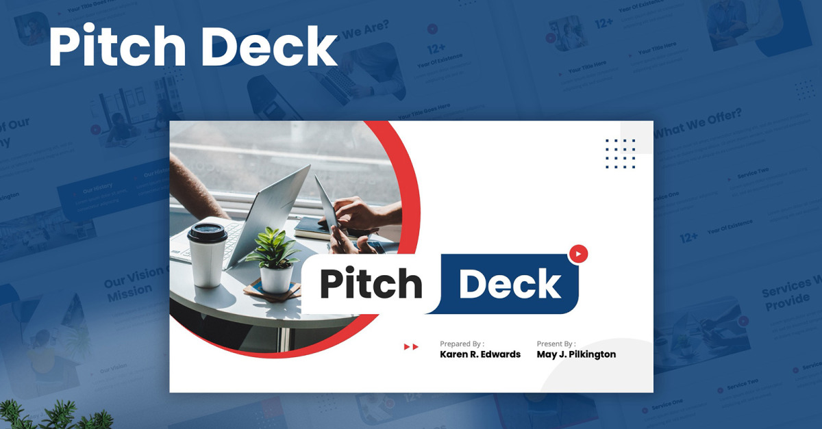 Moderne Pitch Deck PowerPoint-Vorlage - TemplateMonster