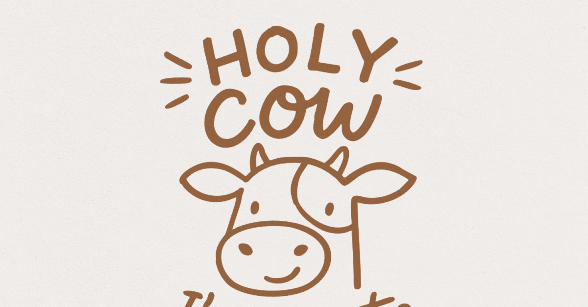 Holy Cow I'm Cute png, Cute Baby Cow png, Baby Shower Gift, Funny Baby ...