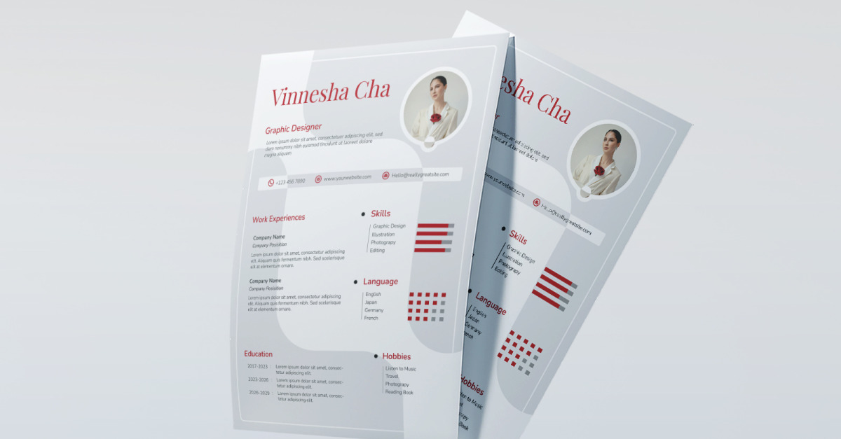 Elegant & Minimalist CV Design #520557 - TemplateMonster