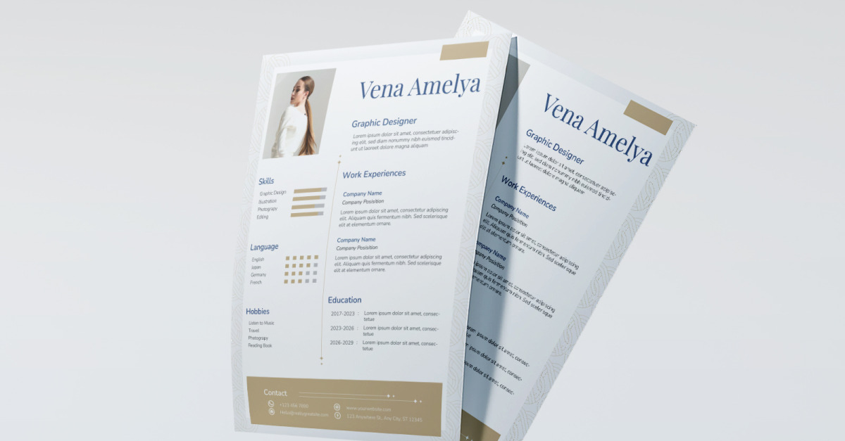 Elegant Modern Resume Template #520564 - TemplateMonster