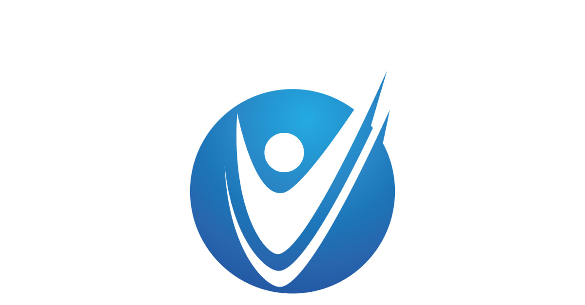 Healthy life Human fit sport logo sign illustration v.15