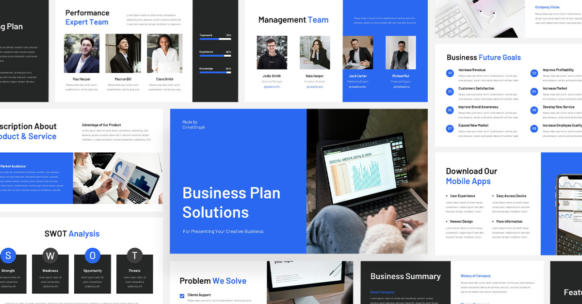 İş Planı Sunumu - PowerPoint #521347 - TemplateMonster