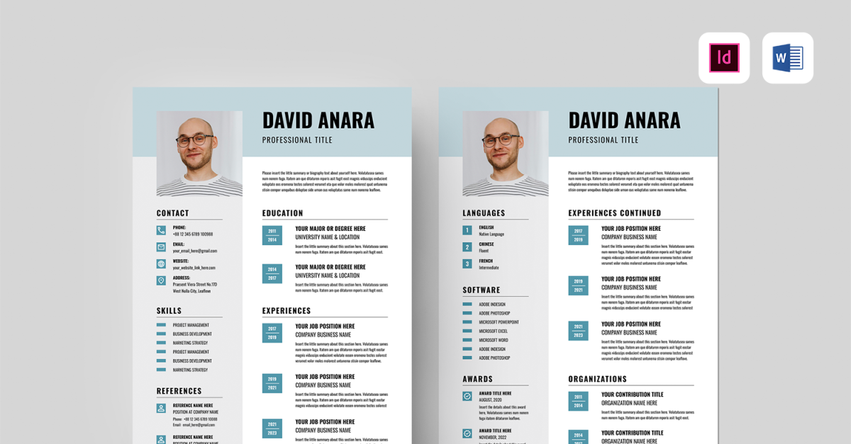 Microsoft Word CV Özgeçmiş Şablonu #521441 - TemplateMonster