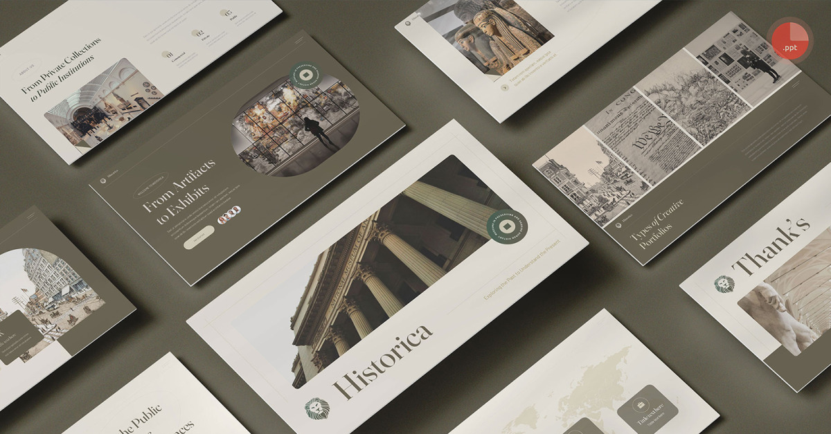 Historica - History & Museum PowerPoint Presentation Template
