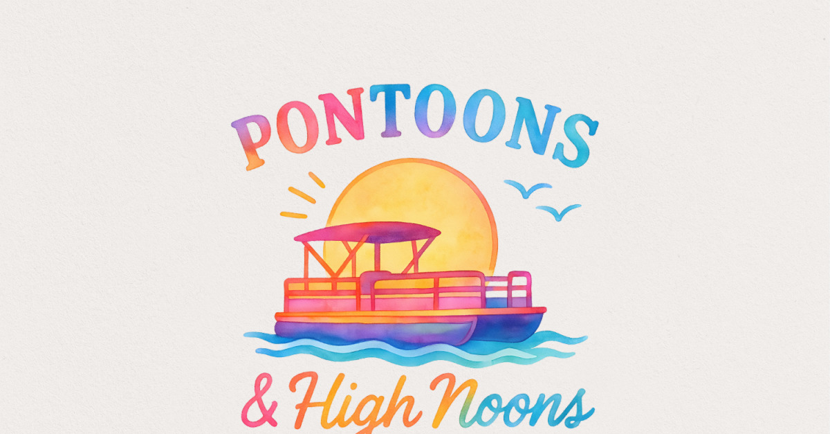 Pontoons and High Noons PNG, Pontoon PNG, River Rat PNG, Lake PNG, Lake ...