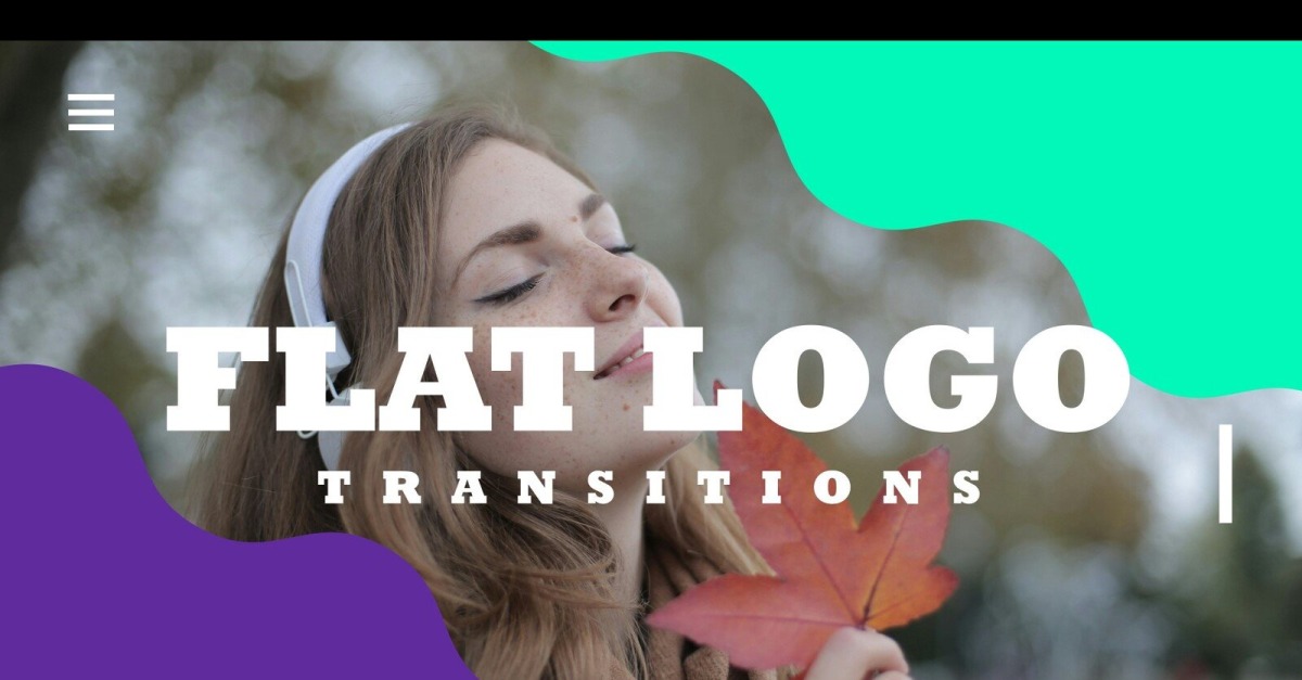 Flat Logo Transitions - Motion Graphics Template