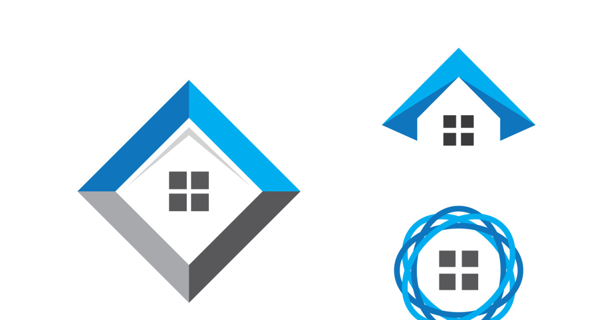 Ev Mülkiyet kavramı simge logo şablonu v.74 - TemplateMonster