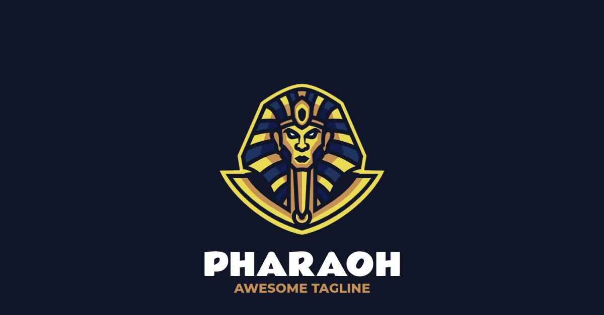 Pharaoh Mascot Logo Design #522917 - TemplateMonster