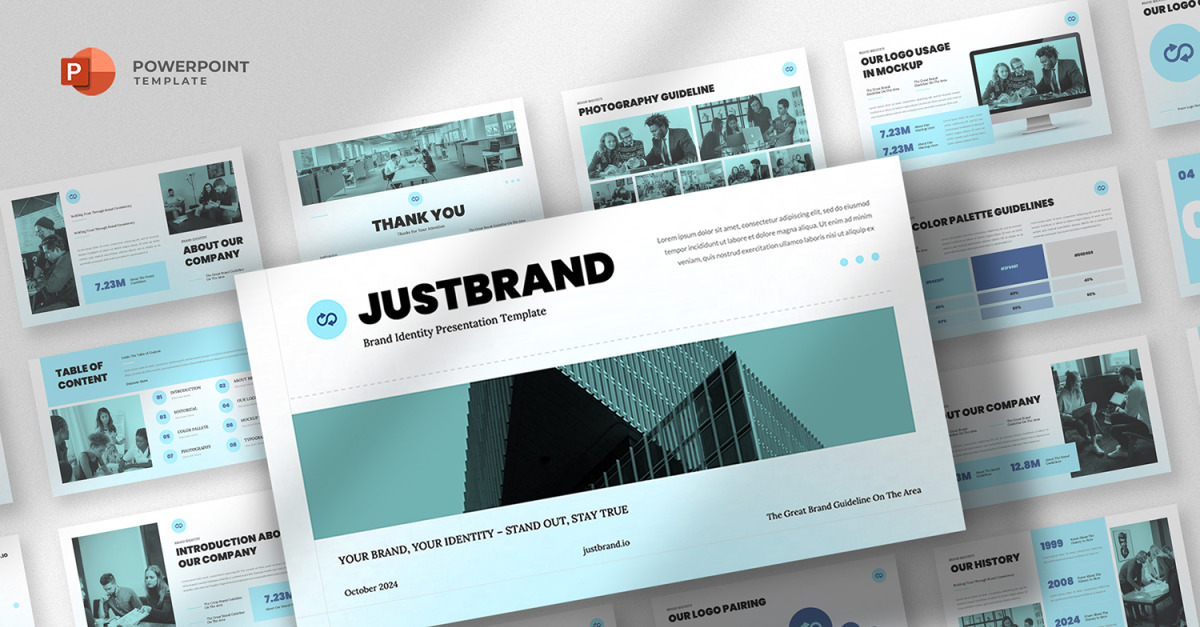 Justbrand - Modello di PowerPoint per le linee guida sull'identità del ...