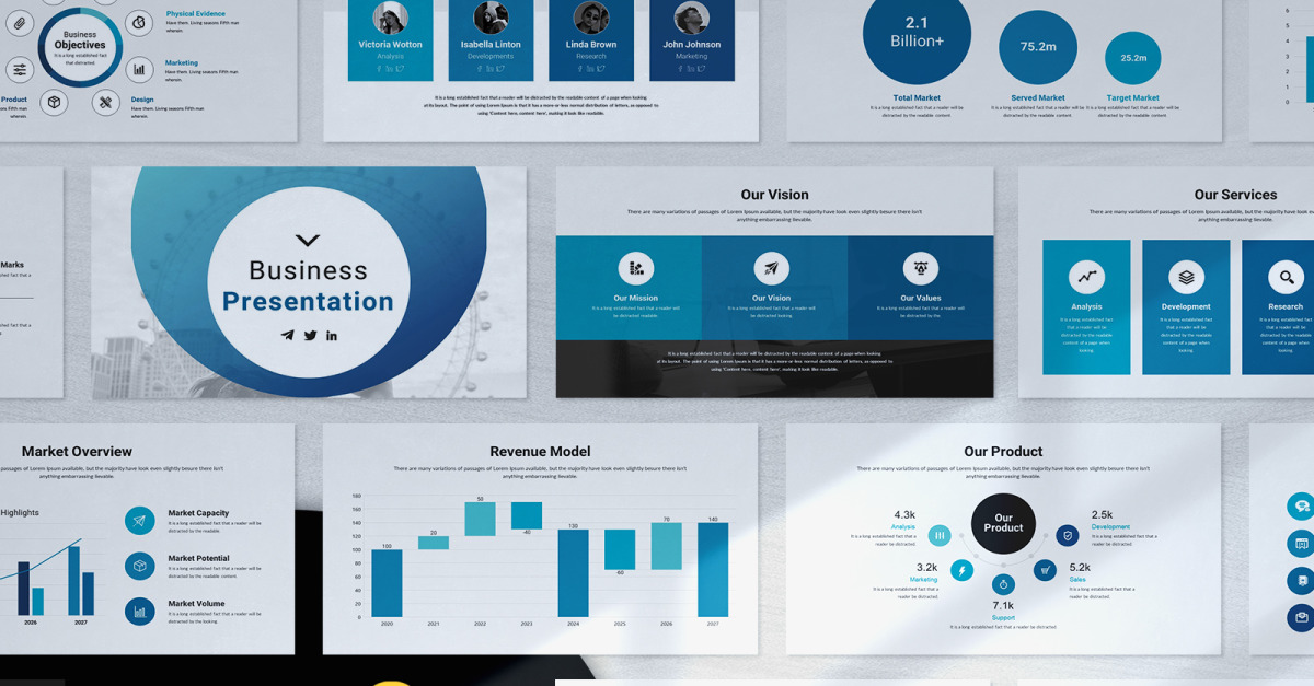 Modèle de présentation PowerPoint d'entreprise