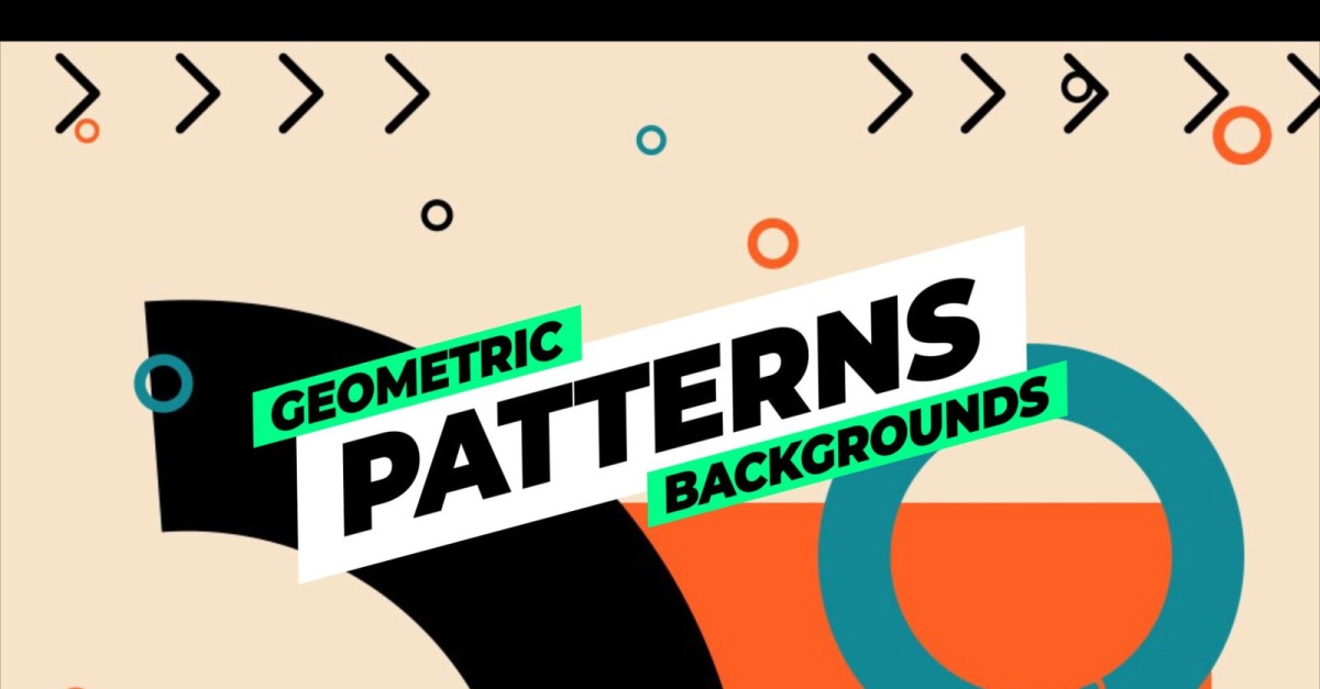 Geometric Patterns Backgrounds - After Effects Template