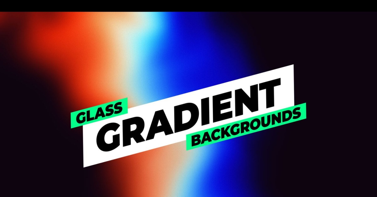 Glass Gradient Backgrounds - After Effects Template