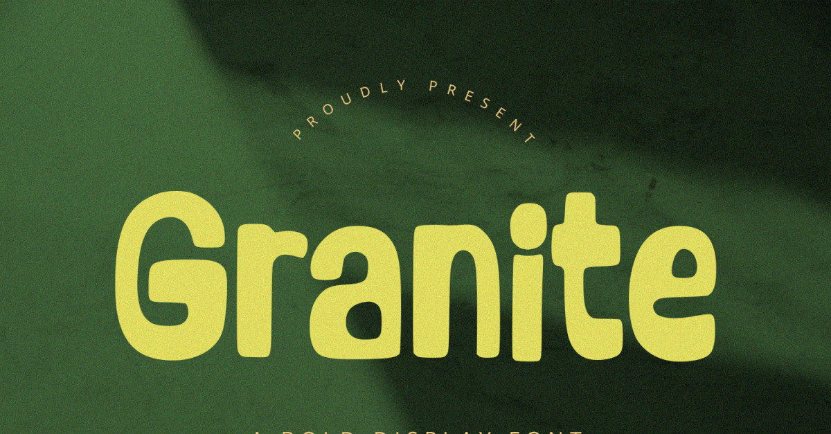 Granite - Bold Display Font #523869 - TemplateMonster