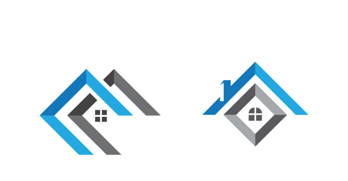Modèle de logo d'icône de concept de propriété de maison v.134