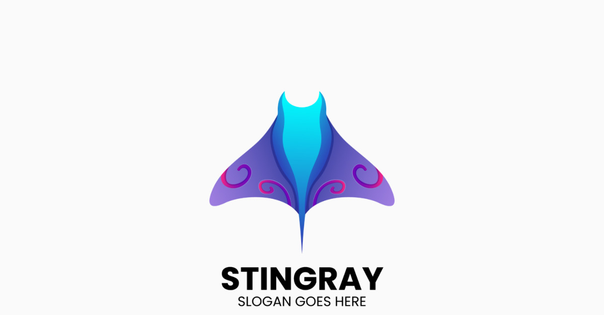 Stingray Gradient Renkli Logo Şablonu - TemplateMonster