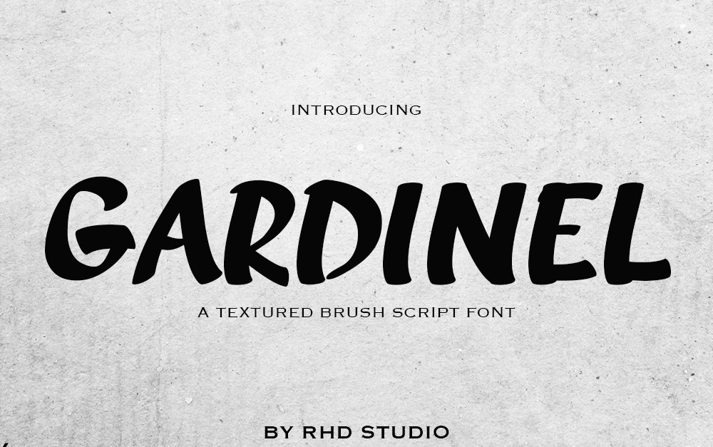 GARDINAL Textured Brush Script Font #526535 - TemplateMonster