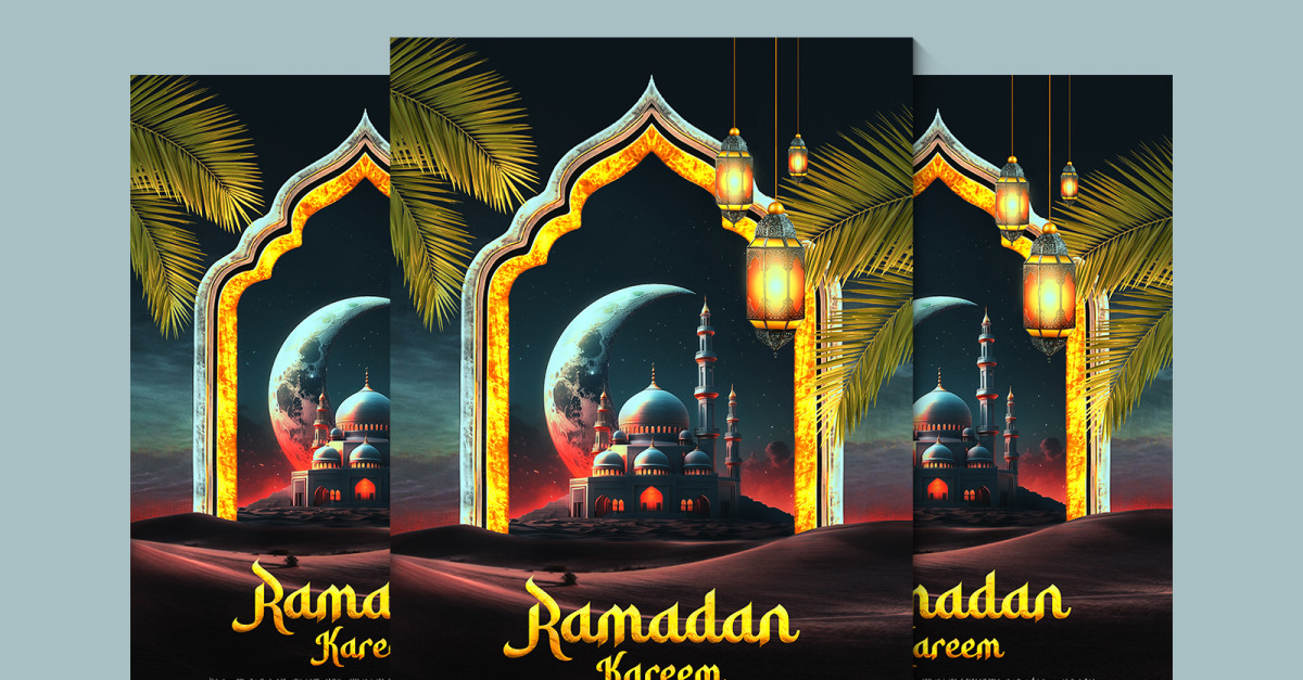 Ramadan Kareem Poster Template #526531 - TemplateMonster