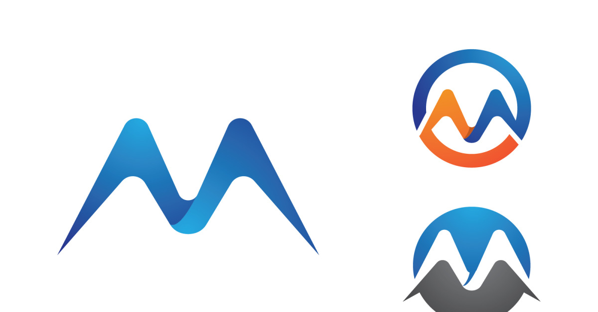 M Letter Business Concept design icon LogoTemplate v.11