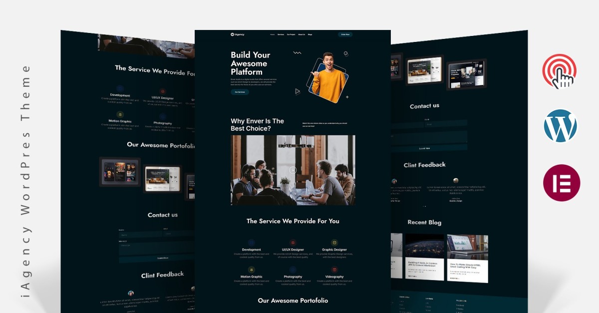 IAgencys - Tema Elementor de WordPress para agencias creativas