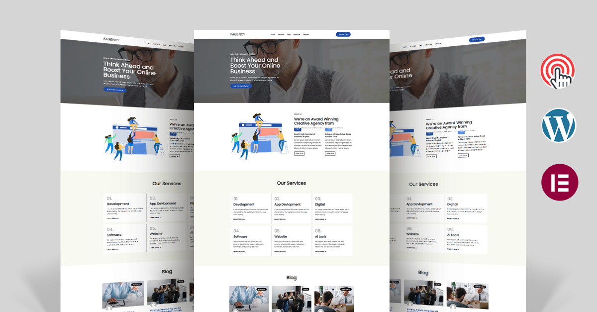 FAgency - Tema Elementor de WordPress para agencias creativas