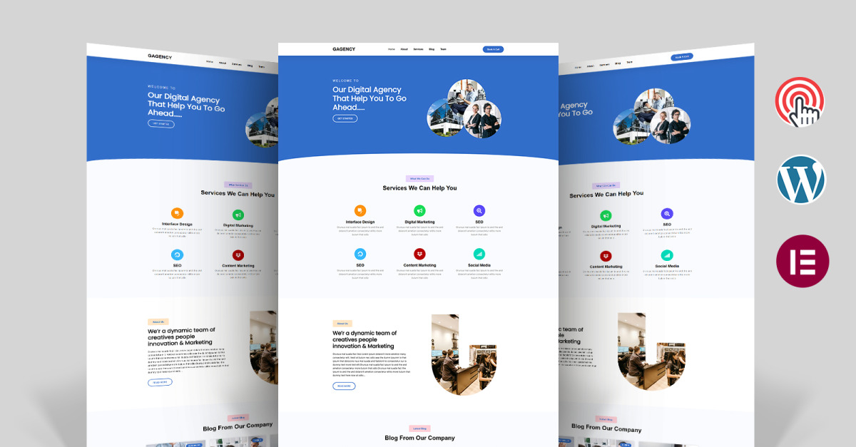 GAgency - Tema Elementor de WordPress para agencias creativas