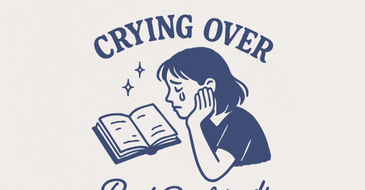 Crying Over Book Boyfriends PNG, Book Lover PNG, Bookish PNG, Romance ...