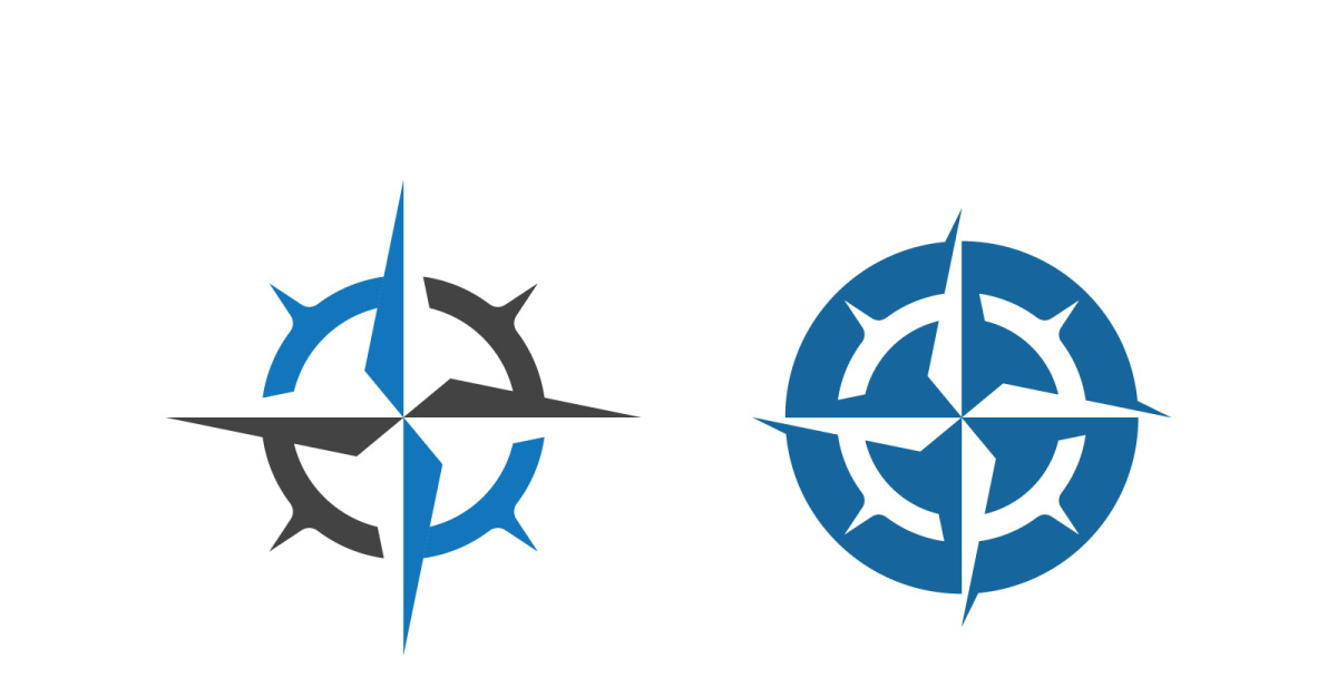 Modern Compass Logo vector ion illustration design v.11