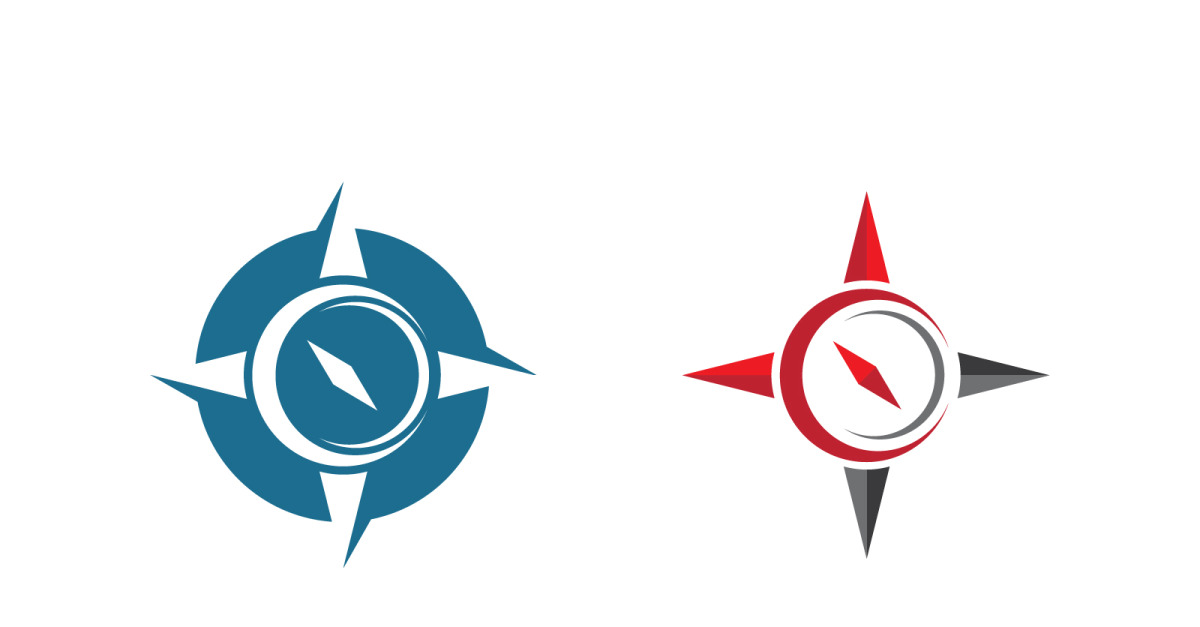 Modern Compass Logo vector ion illustration design v.13
