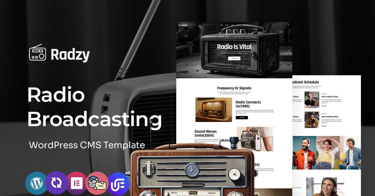 Radzy - Tema multipropósito de WordPress para radio FM y transmisión de ...